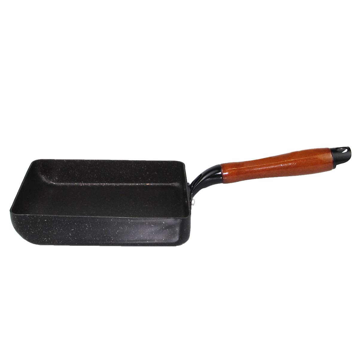 Artcome Japanese Omelette Pan Non stick Coating Tamagoyaki Egg Pan with Tamagoyaki Plate, Silicone Spatula & Brush, 7" x 6" (Black)