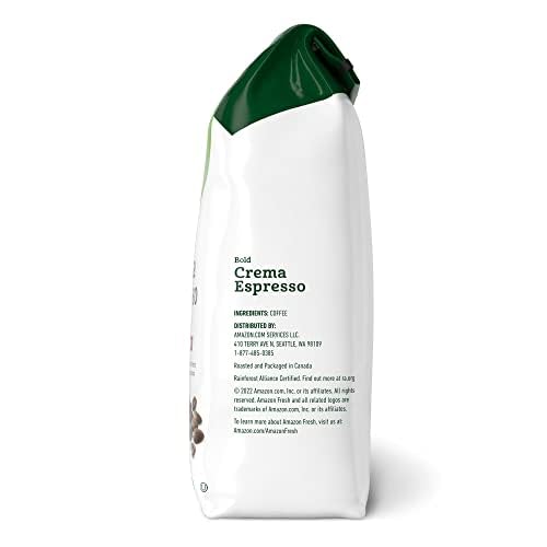 Amazon Fresh House Blend Crema Espresso, Whole Bean, Medium Roast, 2.2 lb