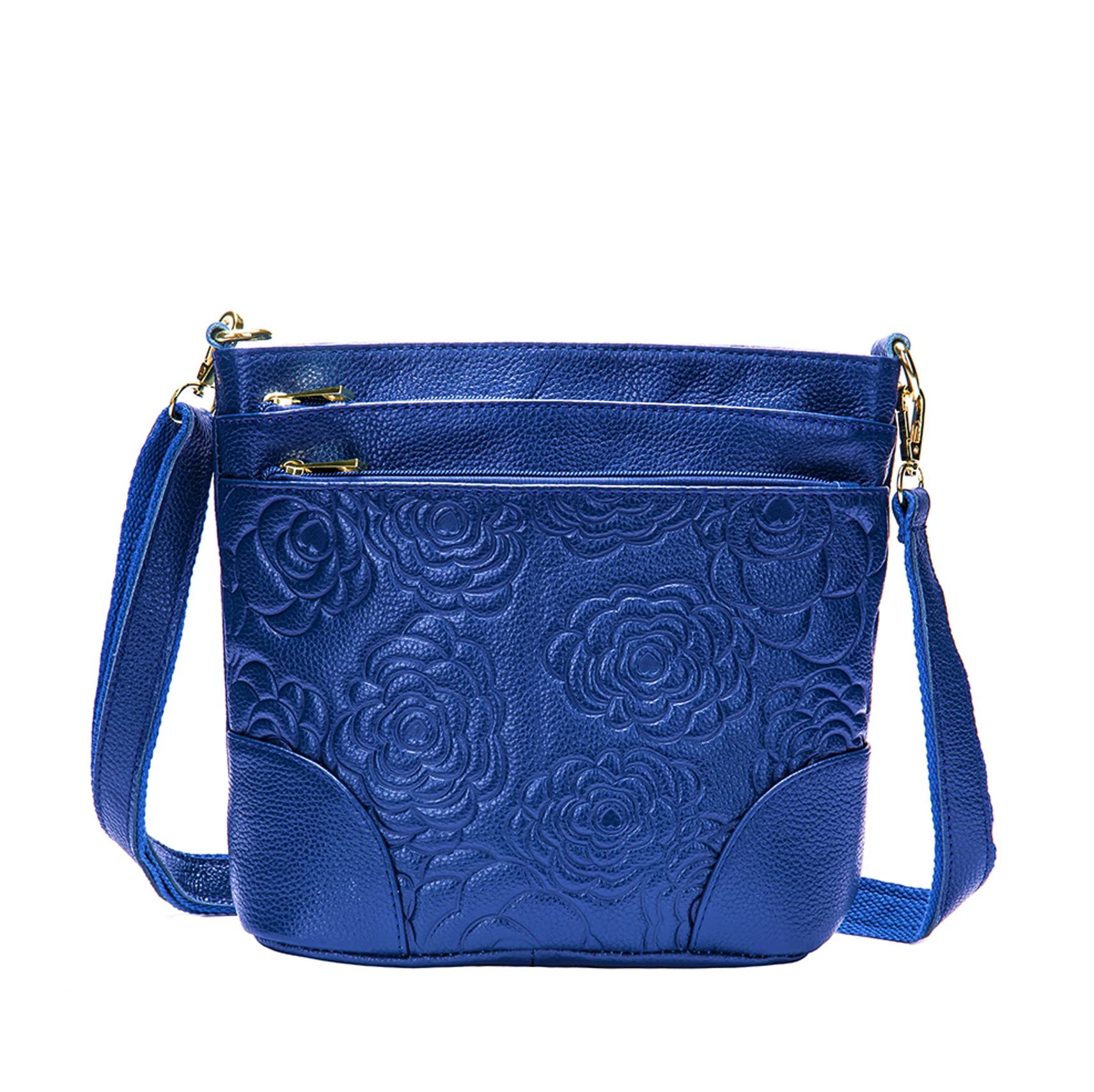 Aslana Genuine Leather Shoulder Crossbody Bag Small Handbag for Women (Solid Teal)