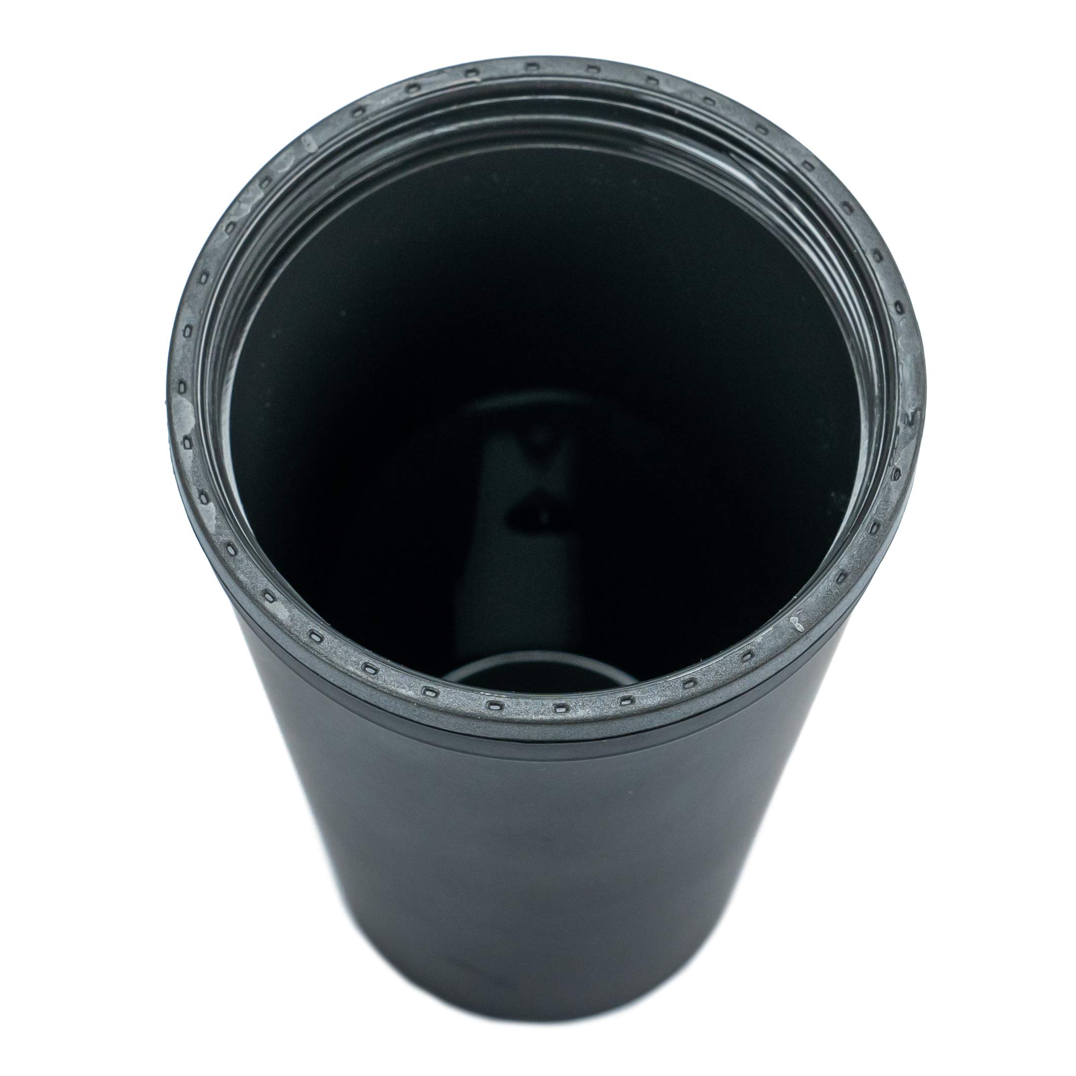 STRATA CUPS Classsic Black Tumblers with Lids (12 pack) - 16oz Colored Acrylic Cups with Lids and Straws | Double Wall Matte Plastic Bulk Tumblers With FREE Straw Cleaner! Customizable DIY Gifts