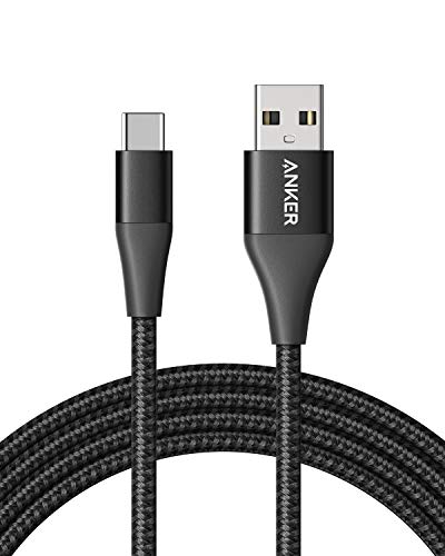 Anker PowerLine+ II USB-C to USB-A 2.0 Cable (6ft / 1.8m) , for Samsung Galaxy S9 / S9+ / S8/S8+/Note 8, LG V20/G5/G6, and More