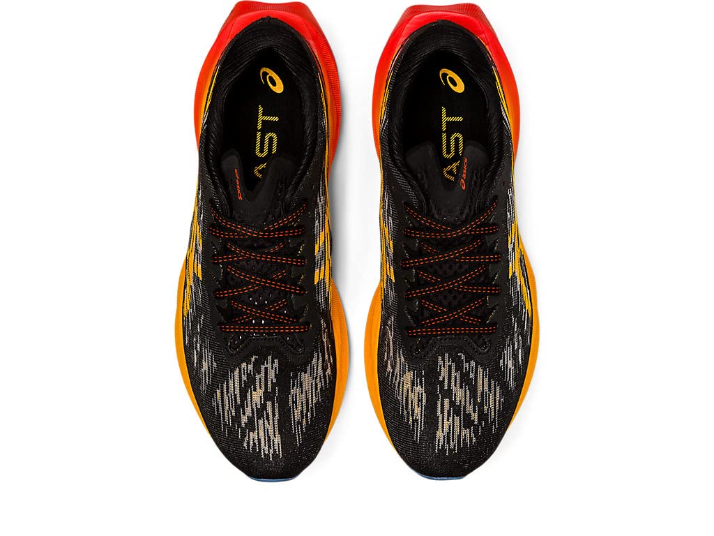 ASICS Men's NOVABLAST 3 LITE-SHOW Running Shoes, 12.5, BLACK/NEW LEAF