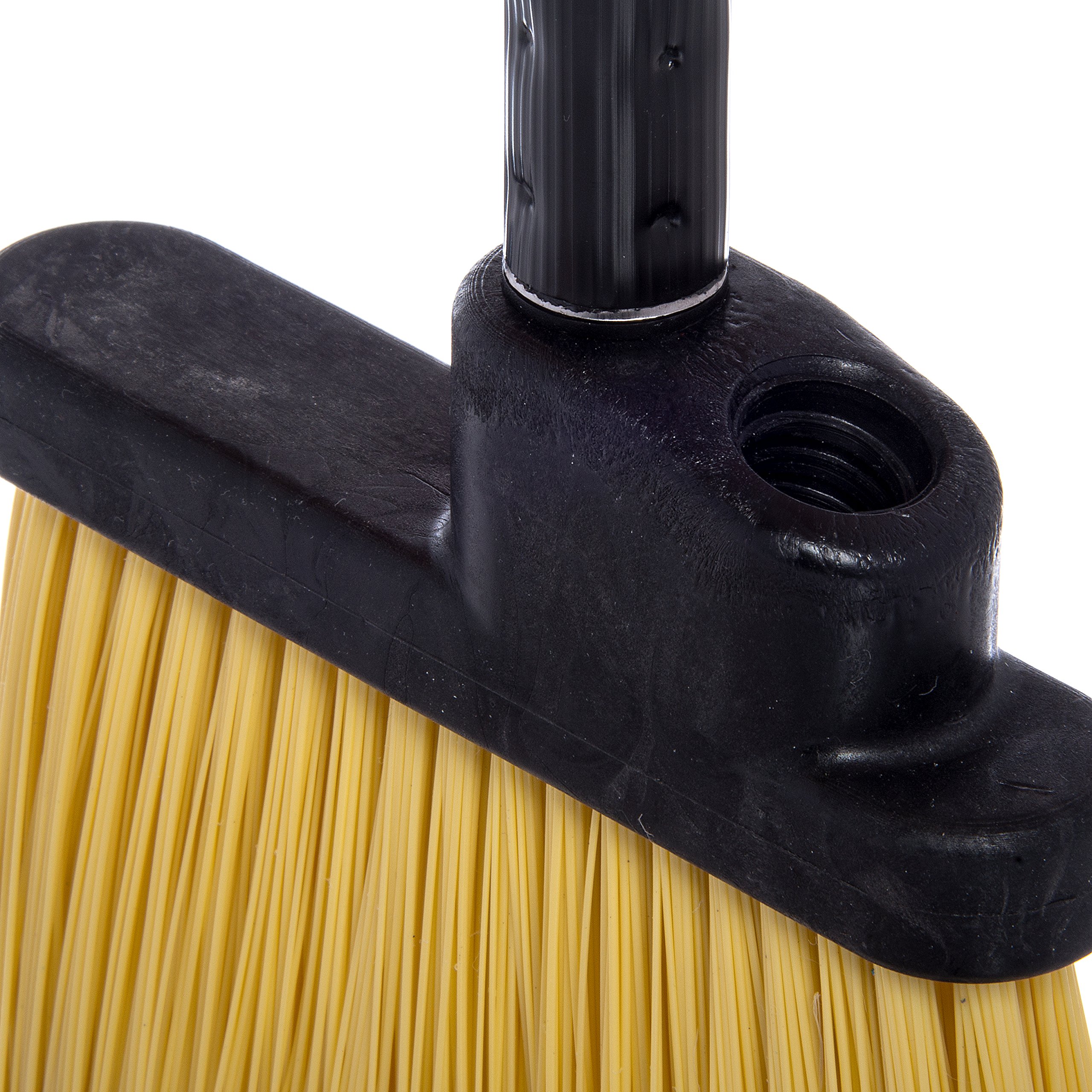 Carlisle FoodService Products 3686100 Duo-Sweep Metal Handle Flagged Lobby Angle Broom, 36" Length