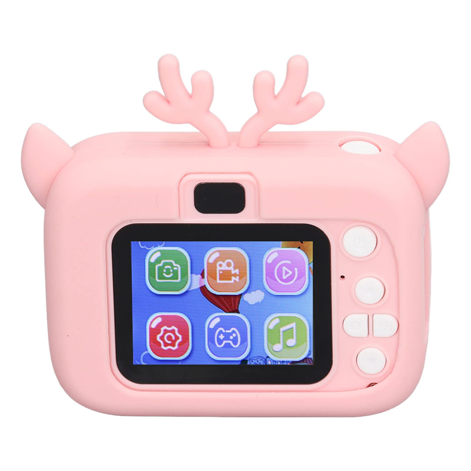 ANGGREK 20MP Kids Camera with 32G Memory Card & Card Reader, 1080P USB 2in Color Display, Children Digital Camera for Photos and Videos (Pink Yellow)