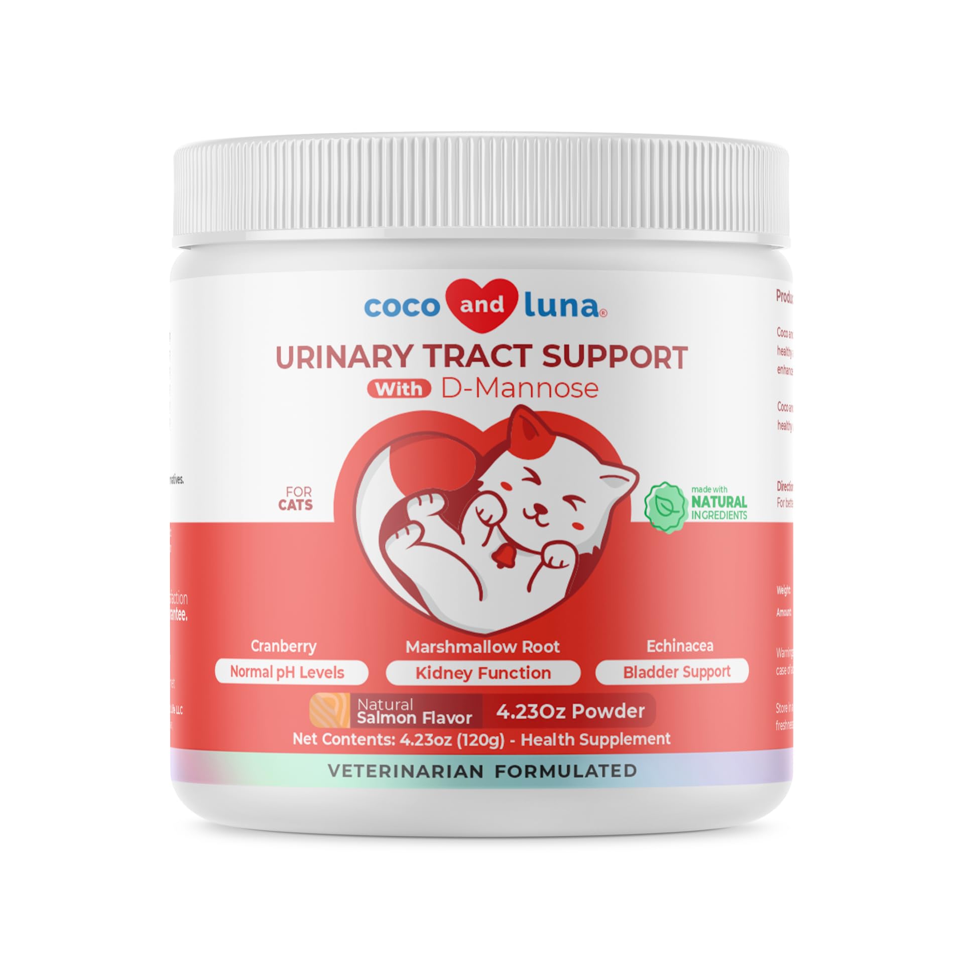Cranberry for Cats - Incontinence Support, Urinary Tract Support, Cat UTI, Bladder Support, 120g Powder (for Cats)
