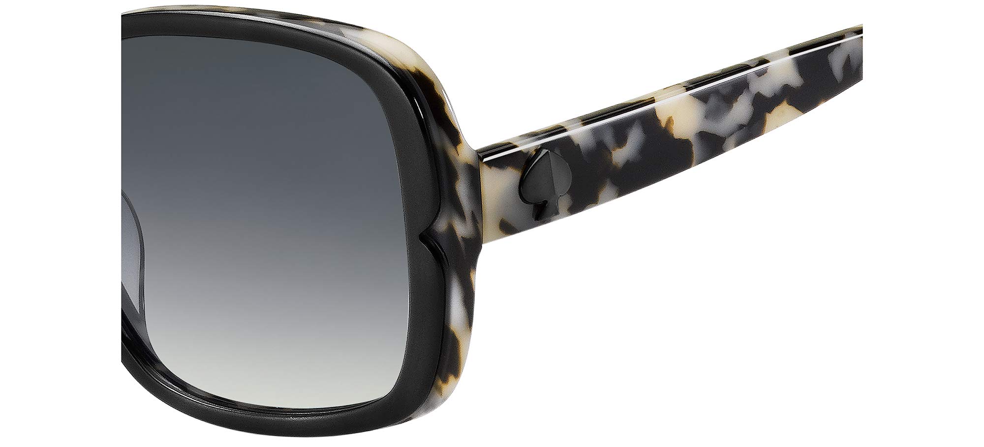Kate Spade New York Women's Elianna/G/S Square Sunglasses, Black Havana, One Size