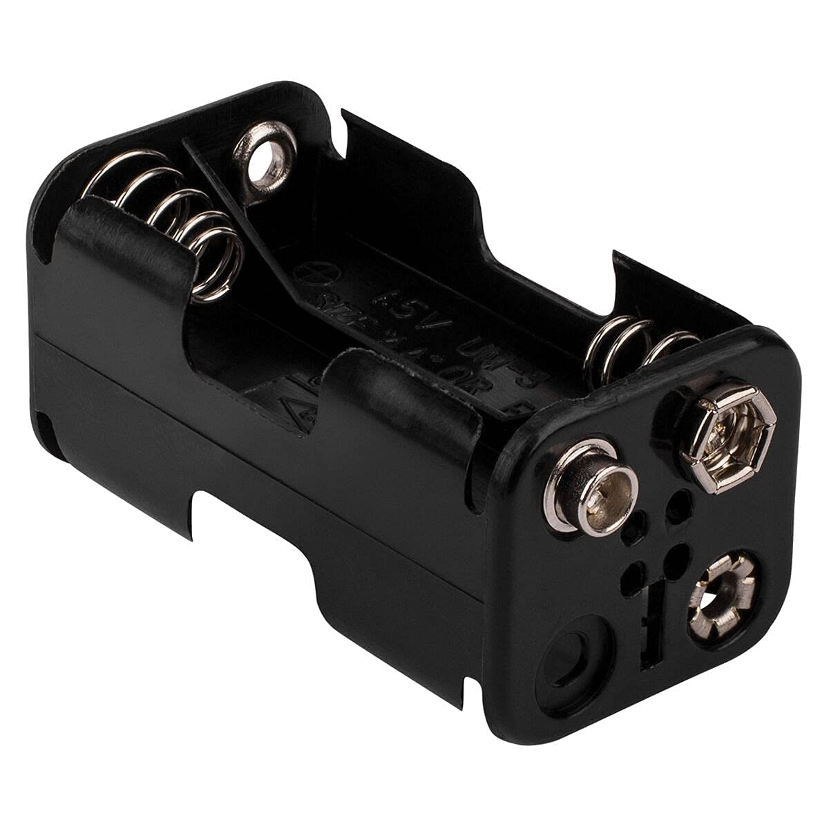 Philmore Battery Holder for (4) AA with Standard Snap Connector : BH341 (2 Pack)