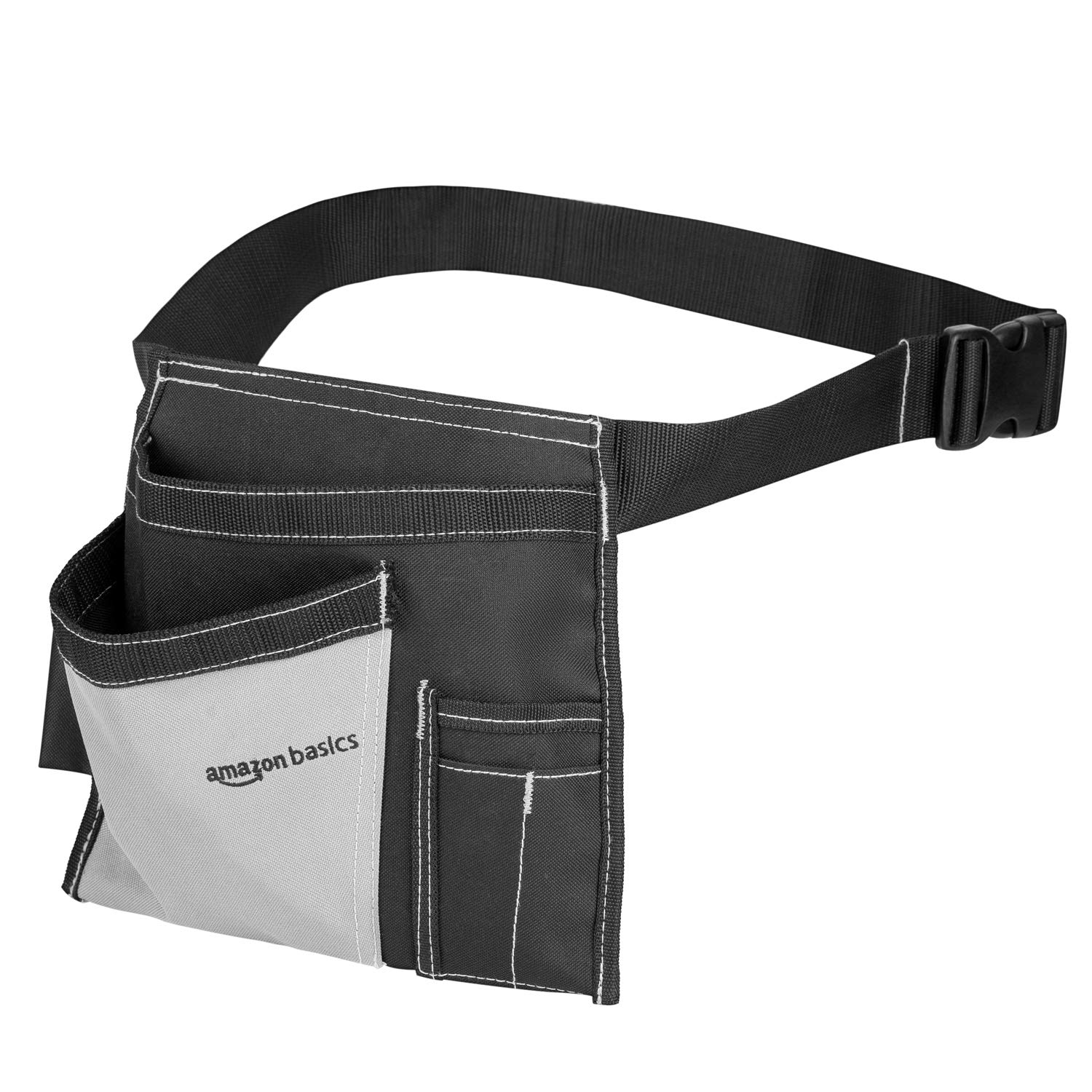 Amazon Basics Single Side Carpenter's Apron with 5 Pockets, 32 to 56-Inch Adjustable Waist