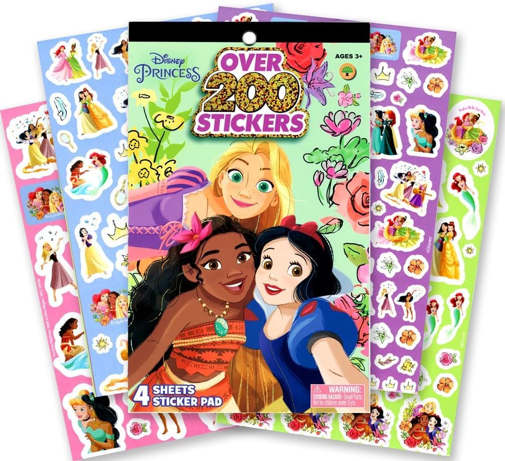 Disney Princess Coloring Book Activity Set for Kids Featuring Disney Princess, Encanto, Moana and Frozen