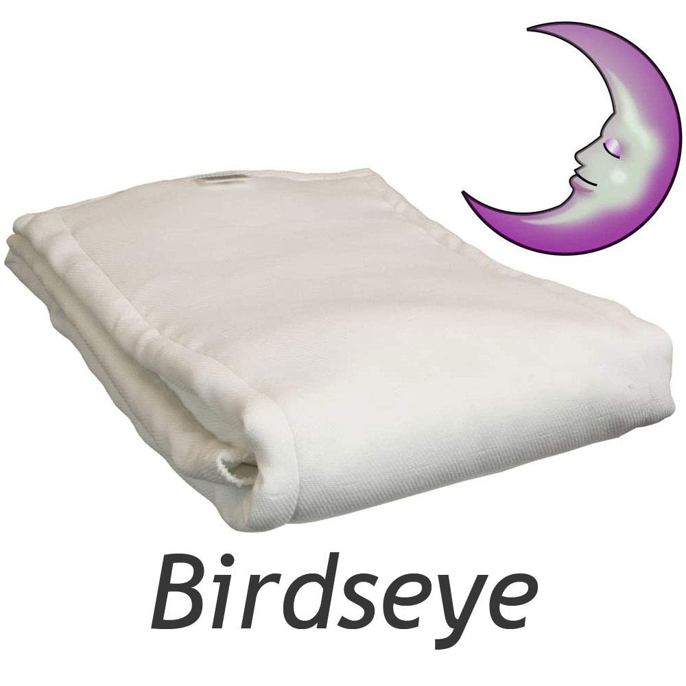 LeakMaster Adult Prefold Cloth Diapers Birdseye Weave - 100% Cotton Adult Reusable Diapers - Soft & Durable - Sewn in The USA - Night Weight - Size Large