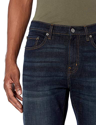 Amazon Essentials Men's Slim-Fit Jeans, Dark Indigo, 36W x 28L