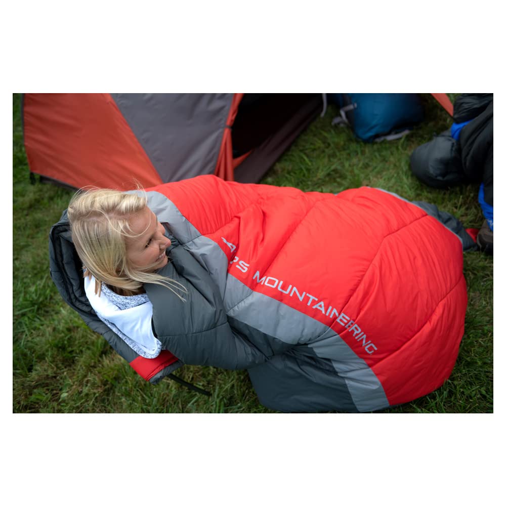 ALPS Mountaineering Cinch +20 Sleeping Bag Flame Red/Coal, 82" x 35", 20