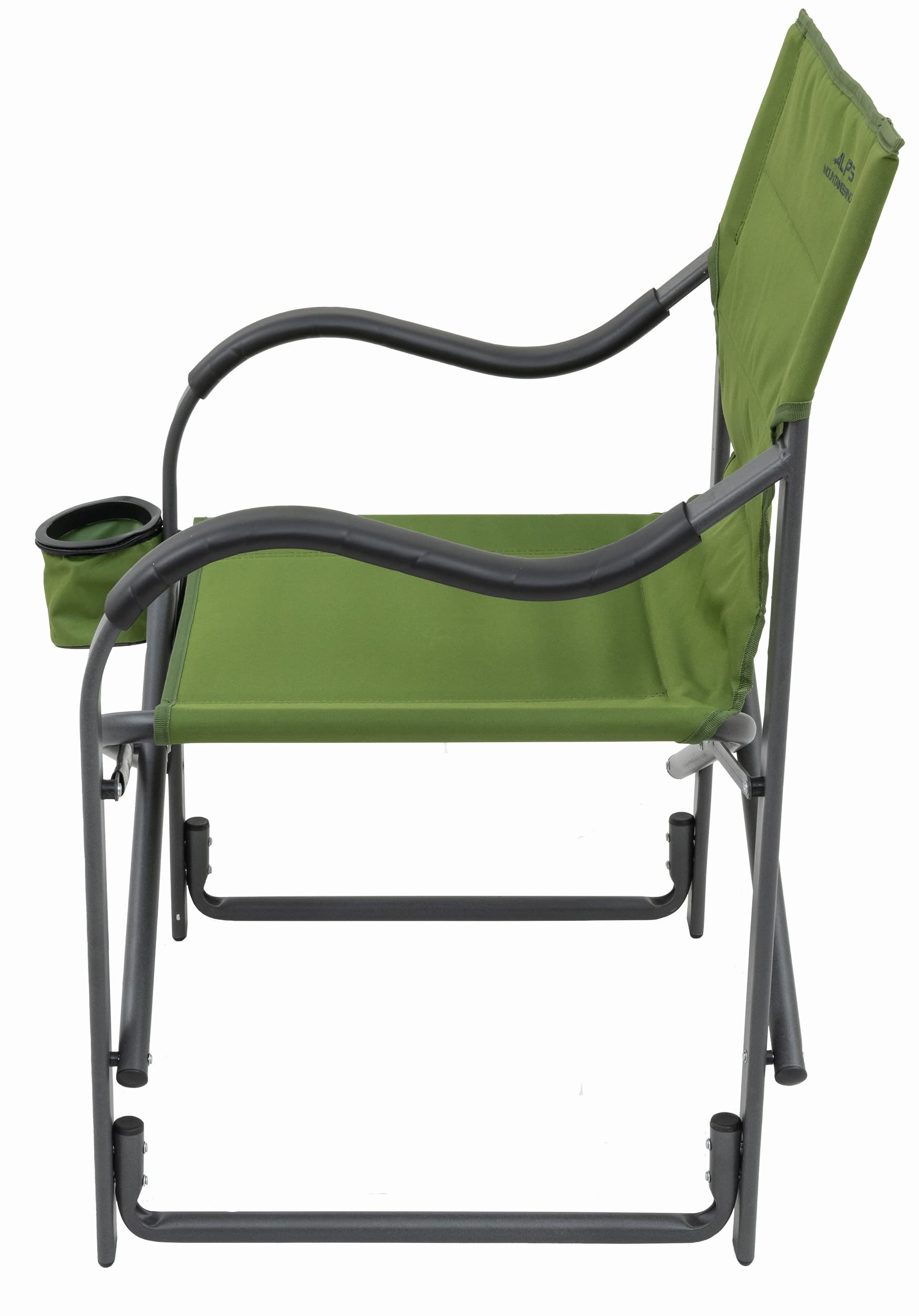 ALPS Mountaineering Camp Chairs for Adults - Comfortable Padded Polyester Fabric Over Sturdy Wide Aluminum/Steel Frame with Tall Back, Folds Flat, Khaki