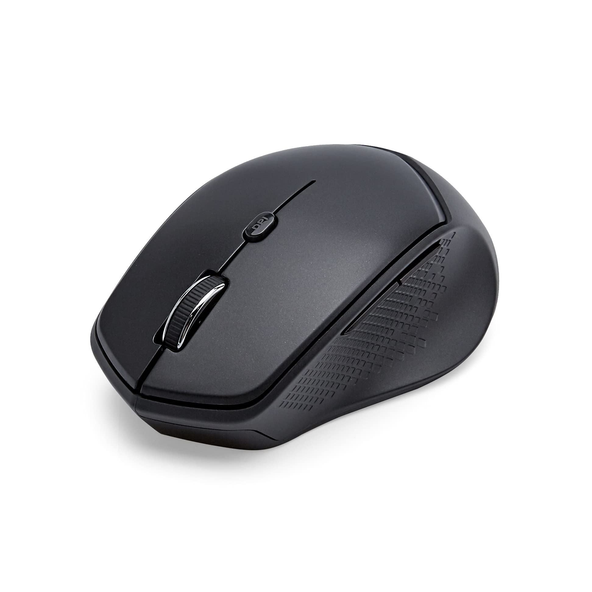 Amazon Basics 6-Button 2.4GHz & Bluetooth Wireless Mouse, Standard, Black