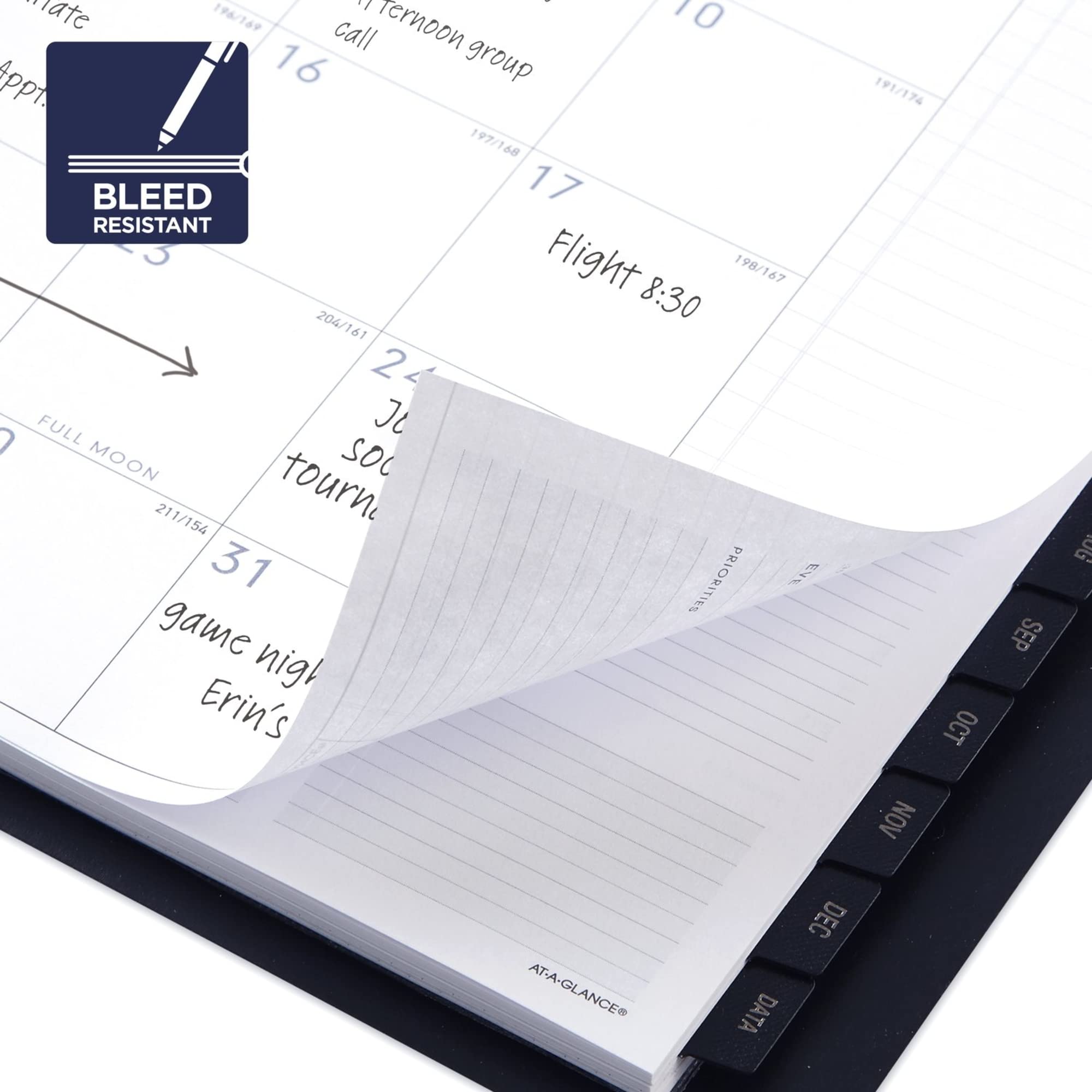 AT-A-GLANCE 2022-2023 Planner, Daily Academic Appointment Book, 5" x 8", Small, Black (7080705)