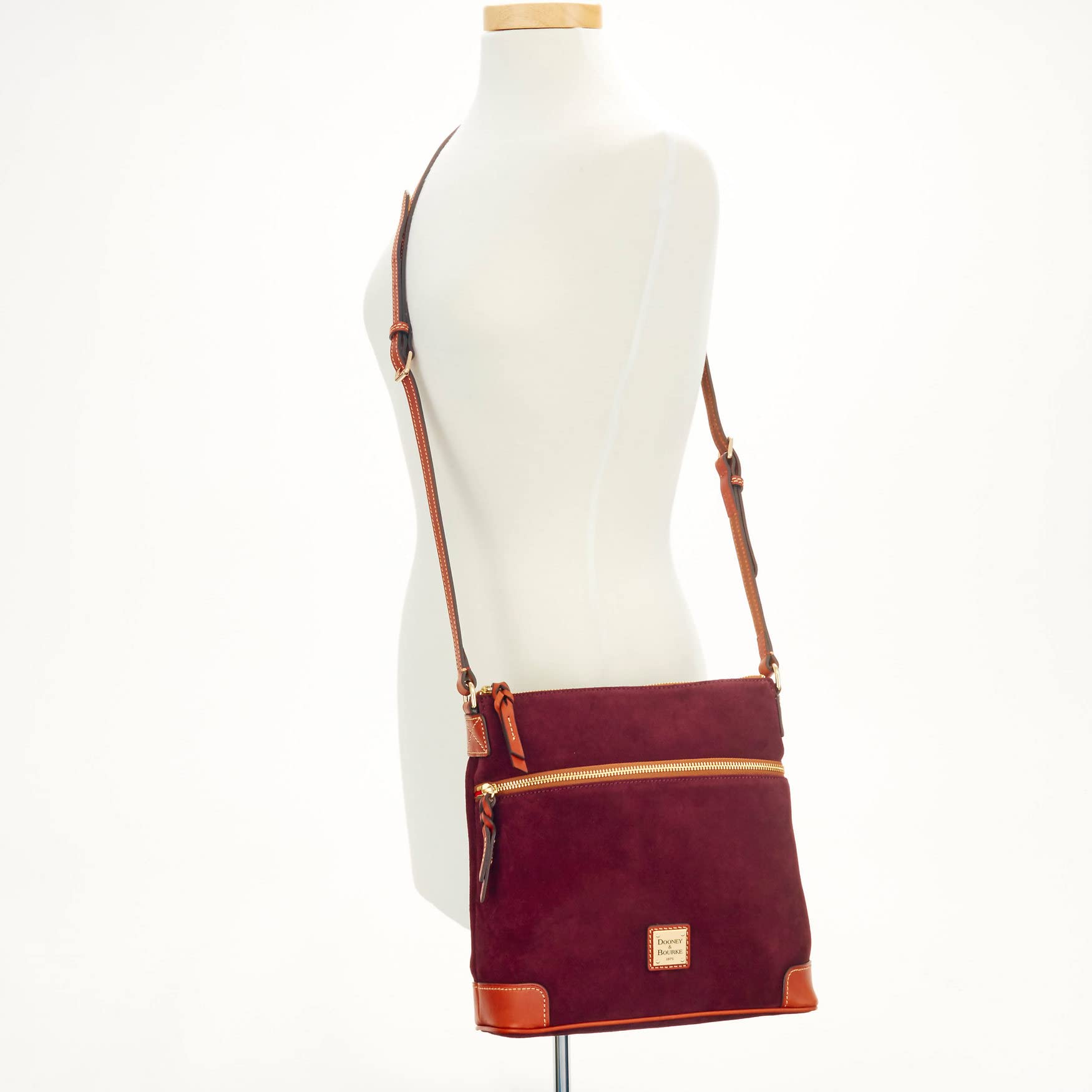 Dooney & Bourke Handbag, Suede Crossbody - Wine