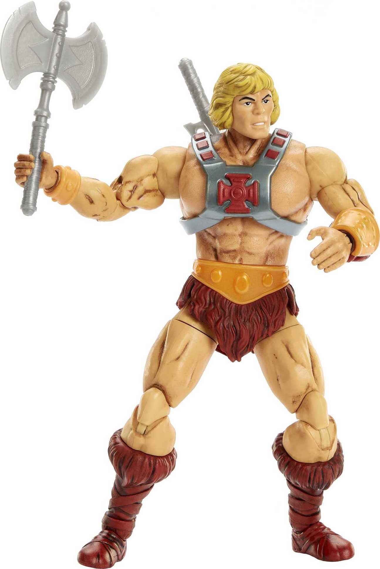Masters of the Universe Masterverse He-Man Action Figure, 40th Anniversary Figure with Accessories, Motu Character Toy Collectible 