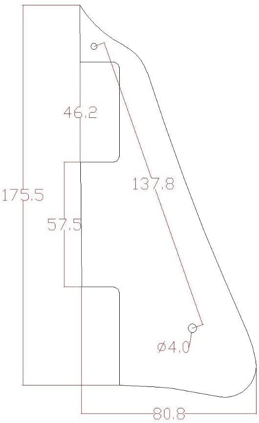 Dopro Black 3 Ply LP Guitar Pickguard with Gold Bracket for Epiphone Les Paul