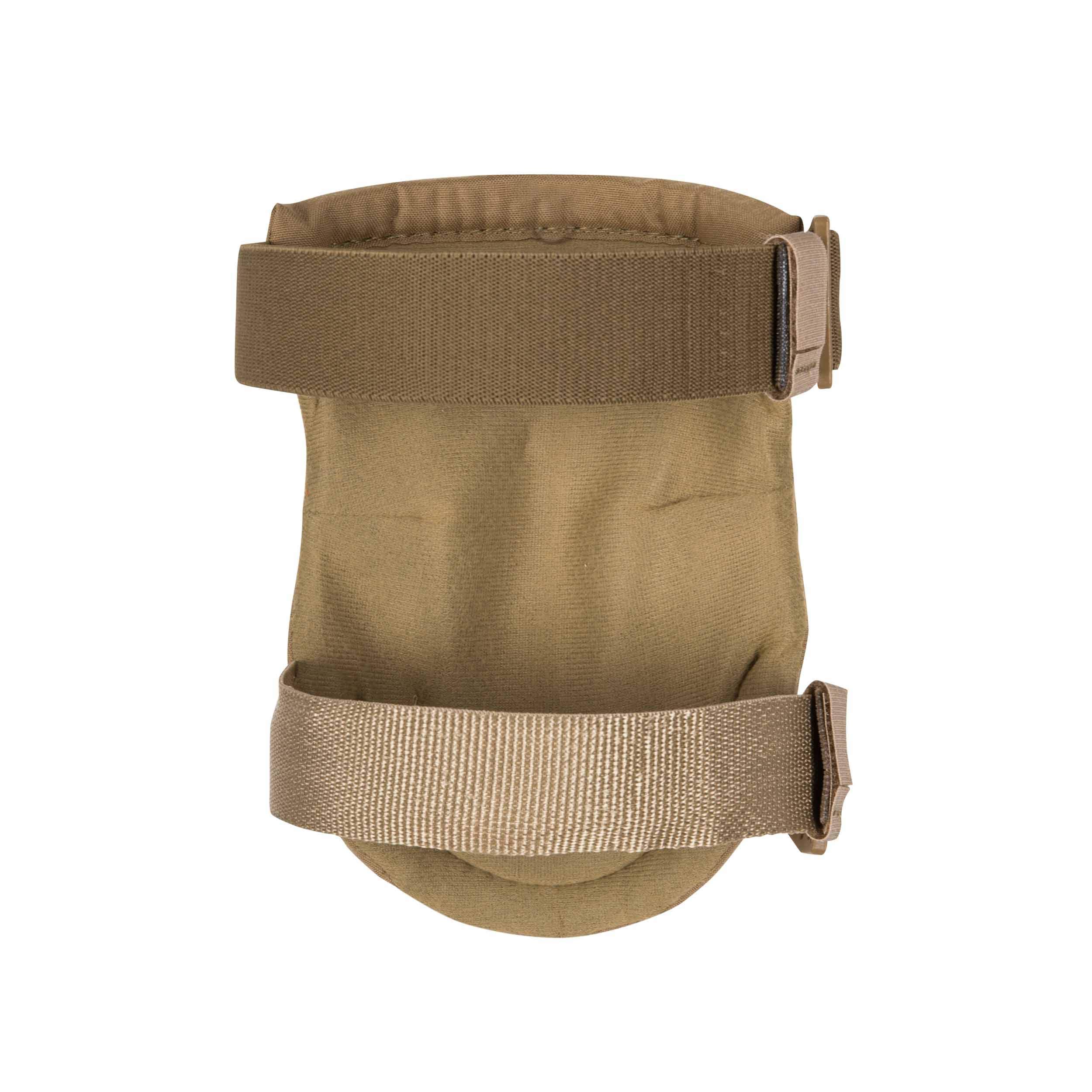 ALTA 50453.14 AltaFLEX Gel Insert Heavy Duty Knee Protector Pad, Coyote Cordura Nylon Fabric, AltaLOK Fastening, Flexible Cap, Long, Coyote
