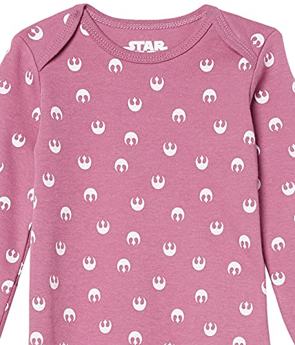 Amazon Essentials Disney | Star Wars Baby Girls' Sleeper Gowns, Pack of 2, Star Wars Tiny Rebel, 0-6 Months