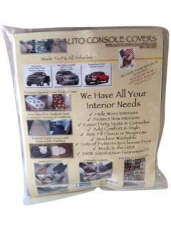 Auto Console Covers- Fits The Ford F-250 Super Duty 2017-2022 Center Console Armrest Lid Cover Waterproof Neoprene Fabric -Gray