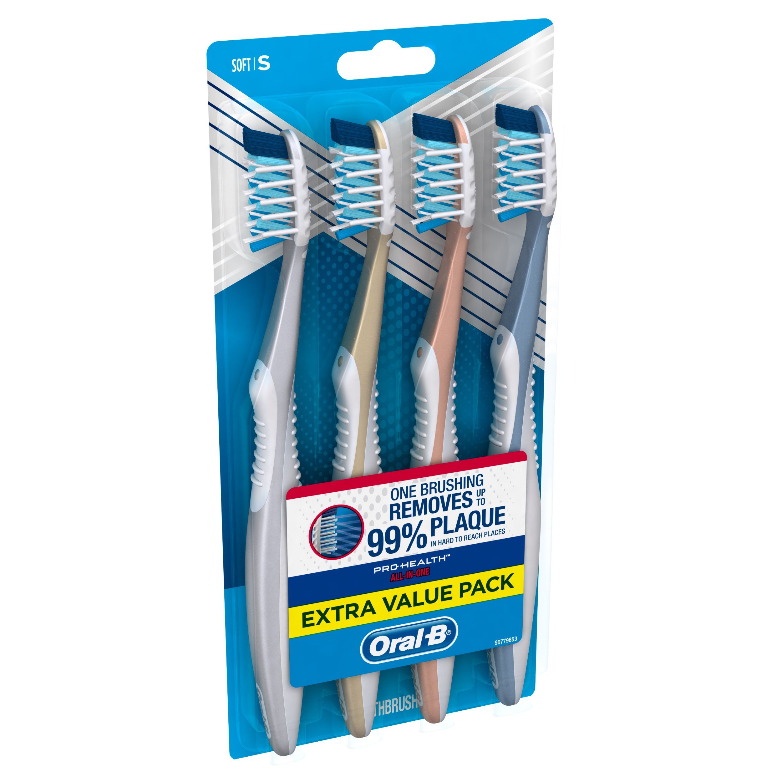 Oral-B Pro-Health All-in-One Toothbrush, 4 Count 40S