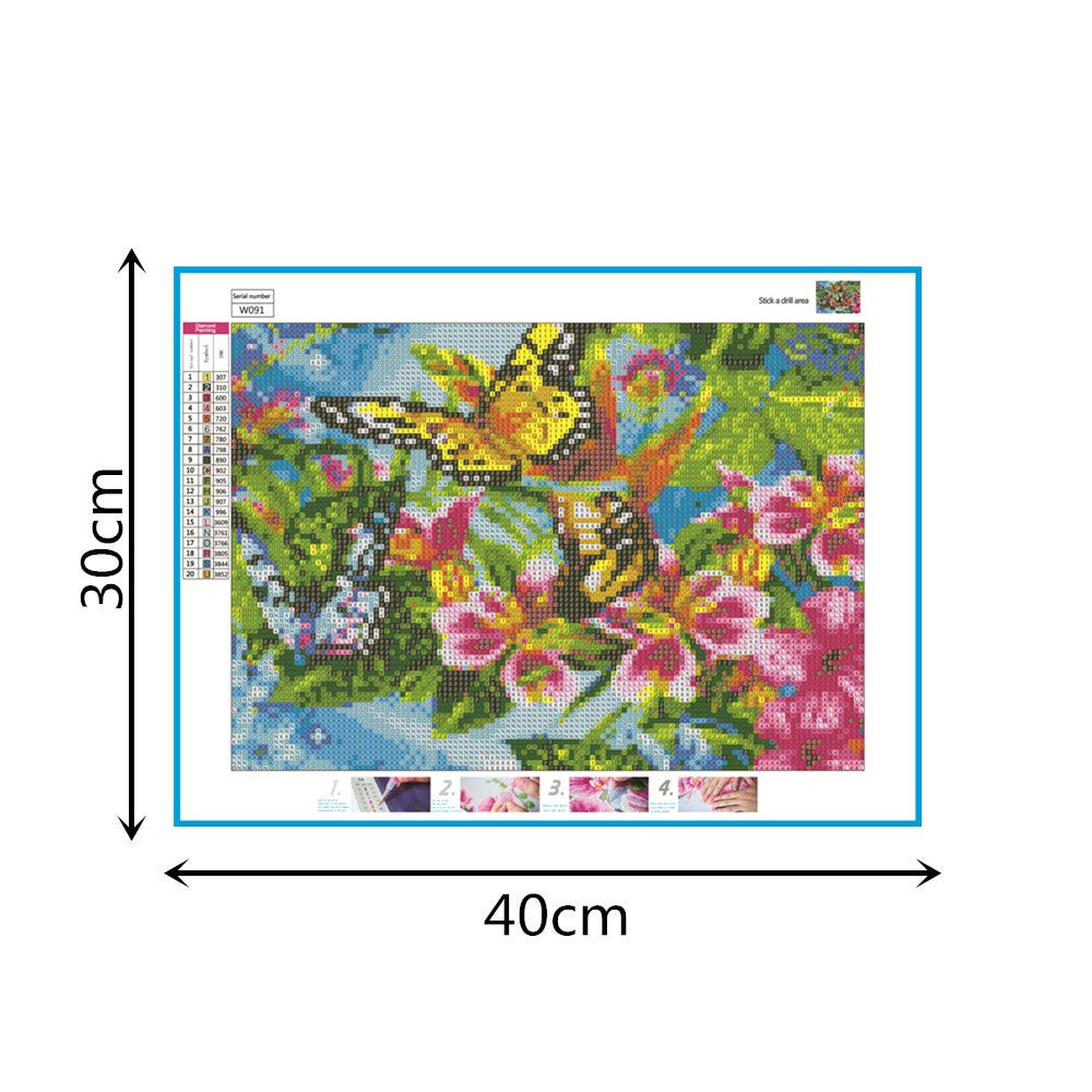 DIY 5D Diamond Painting Full Dril, Xizhendai 5D Full Embroidery Paintings Rhinestone Pasted DIY Diamond Painting Cross Stitch Home Wall Decor (Flower, 30x40cm)