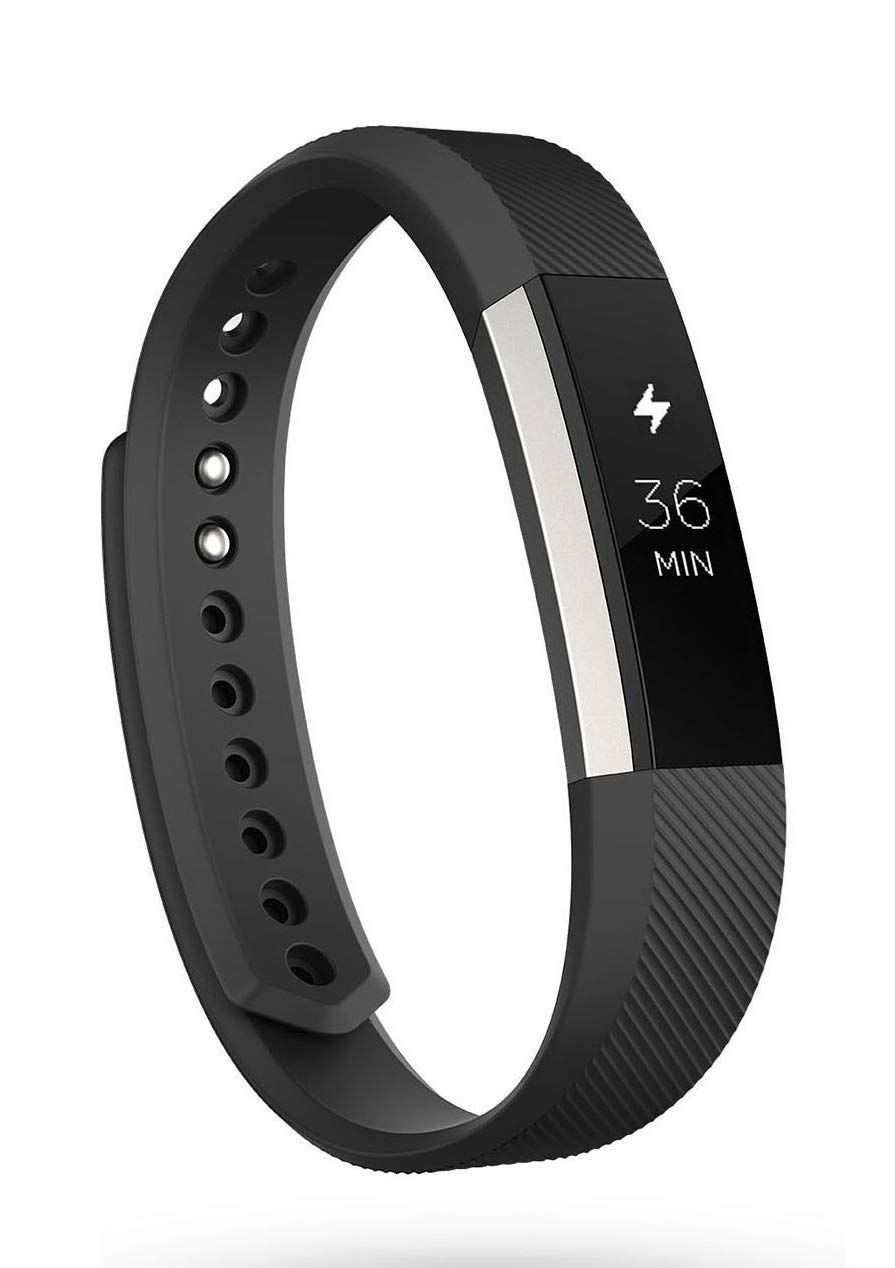 Alta Wireless Activity and Fitness Tracker Smart Wristband,Sleep Monitor,Sport Wristbands Silver/Black, Large(6.7-8.1 Inch) (US Version)