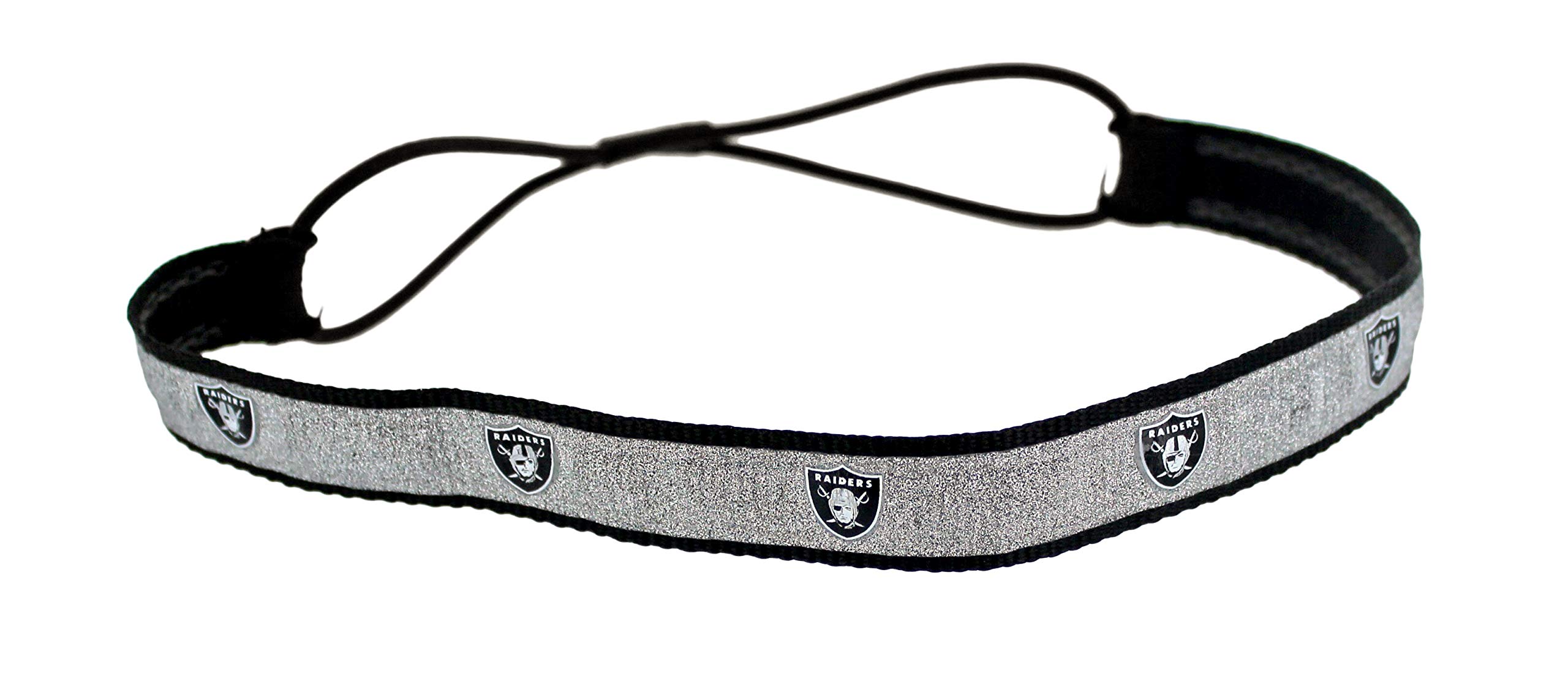 Aminco NFL Las Vegas Raiders Sparkle Elastic Headband
