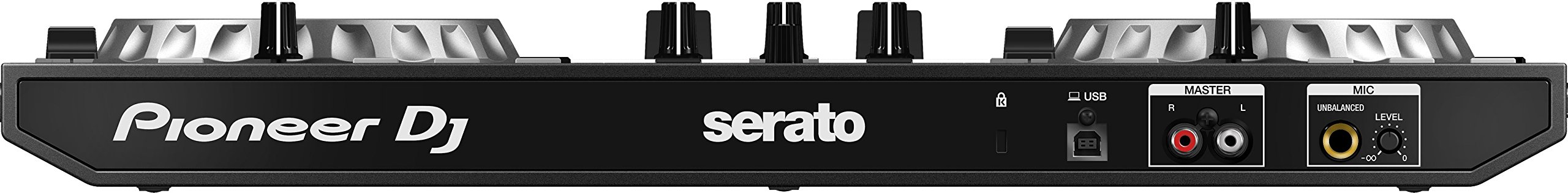 DJ System - Serato DDJ Controller w/Serato DJ Lite Software - 2400 Watts of Powered DJ Speakers w/Stands and Mic