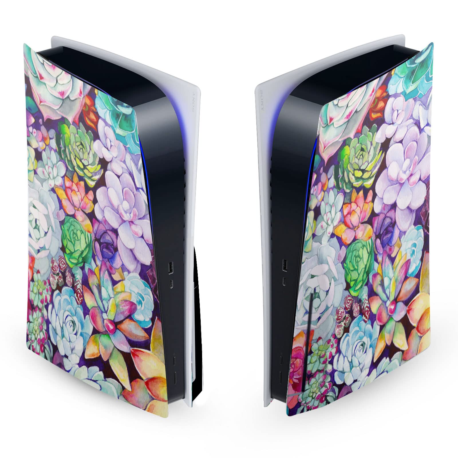 Head Case Designs Officially Licensed Mai Autumn Succulent Art Mix Vinyl Faceplate Sticker Gaming Skin Decal Cover Compatible With Sony PlayStation 5 PS5 Disc Edition Console