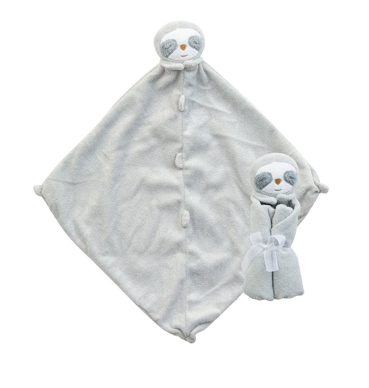 Angel Dear Grey Sloth Twin Set Blankies Box