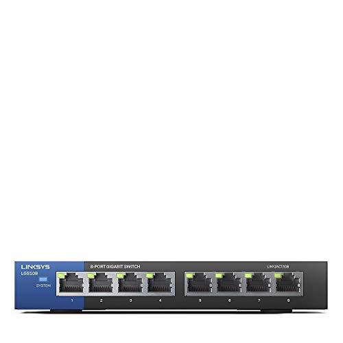 LNKLGS108 - Linksys 8 Port Desktop Gigabit Switch