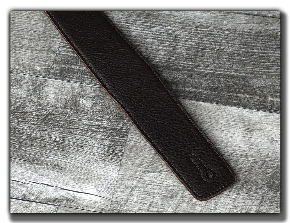 Anthology Gear "The Reticent Full Grain Leather Guitar Strap For Electric, Acoustic, and Bass Guitars (2", Whiskey Brown)