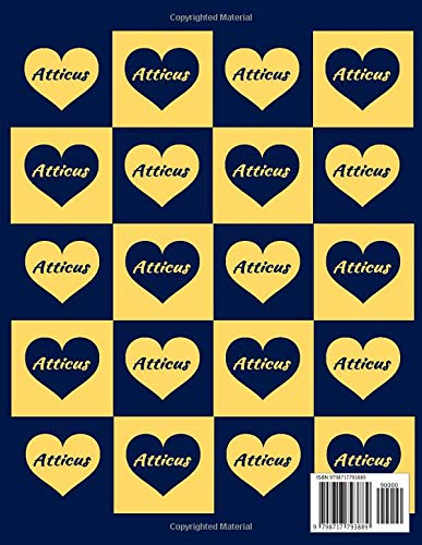 ATTICUS: Beautiful Atticus Present - Perfect Personalized Atticus Gift (Atticus Notebook / Atticus Journal)