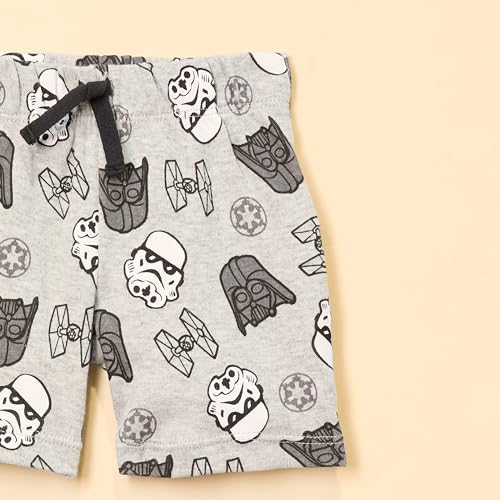 Amazon Essentials Disney | Marvel | Star Wars Baby Boys' Shorts, Pack of 3, Star Wars Tiny Trooper, 24 Months