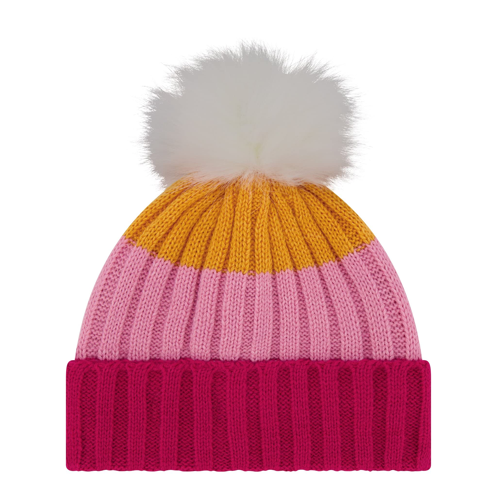 Andy & Evan Girls' Winter Hat and Gloves Set, Fleece Lined and Warm, Essential Winter Accessories for Kids, Size 2/4T, Pink with Heart
