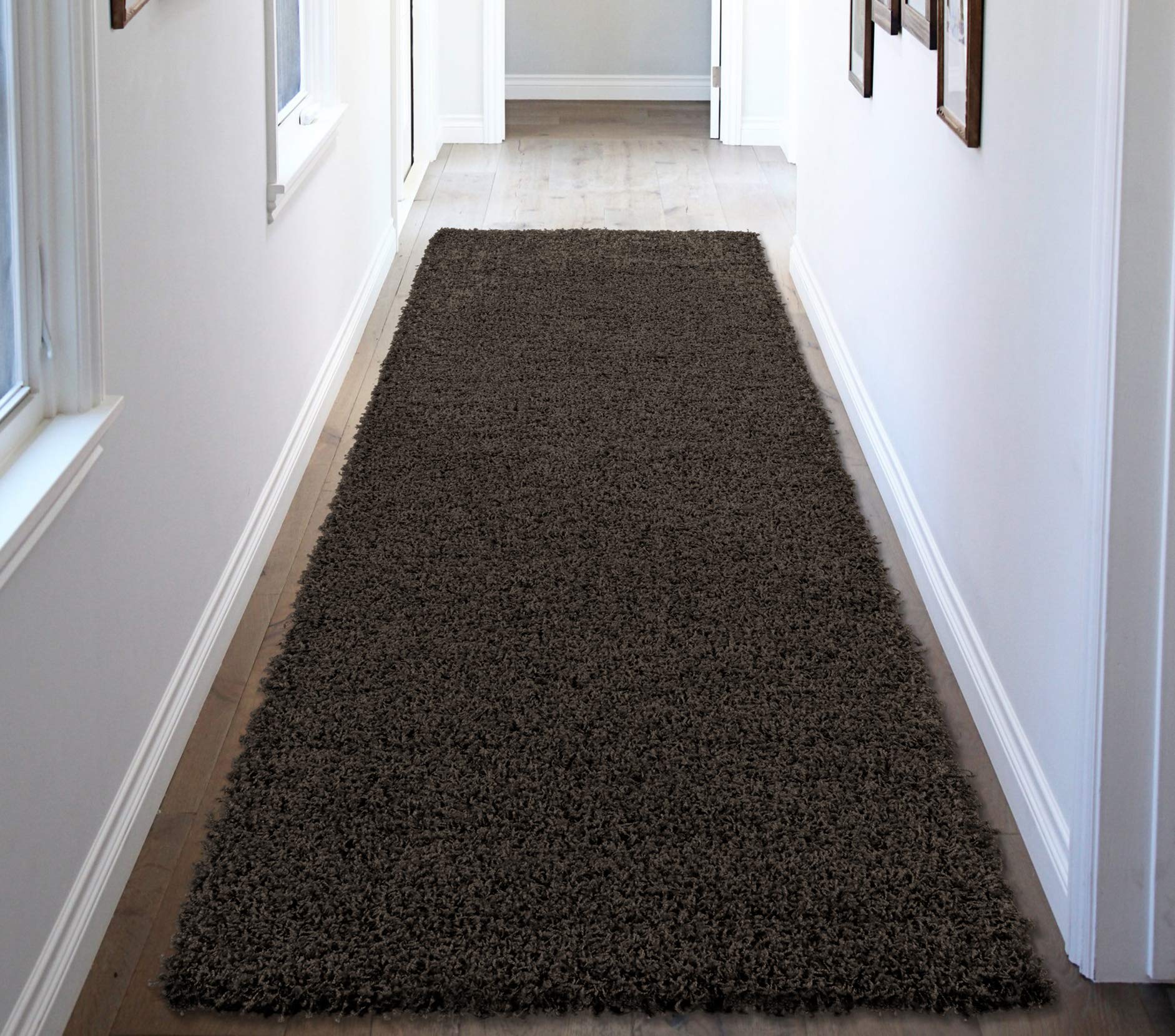 Ottomanson Traditional Medallion Design 3X10 Area Rug Runner, 31" W x 118" L, Gray/Ivory