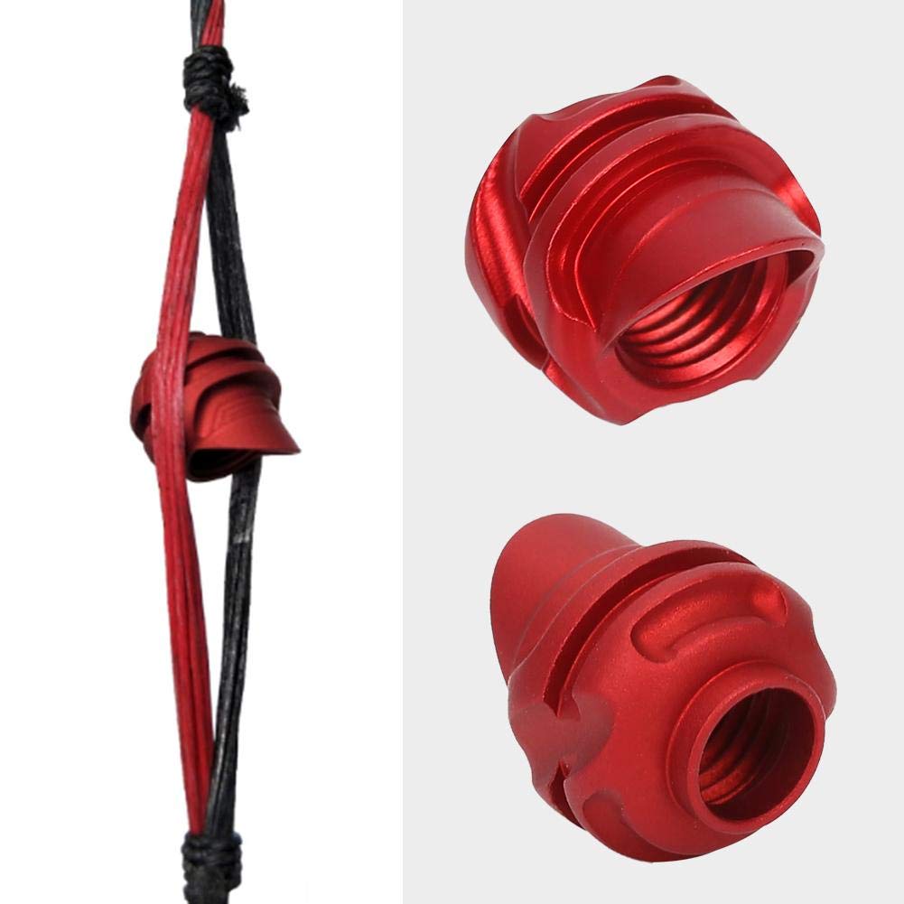 Archery Peep Sight, Aluminium 37 45 Degree Hooded Peep Sight Aperture Hunting Accessory for Compound Bows (45 Degree-Red)
