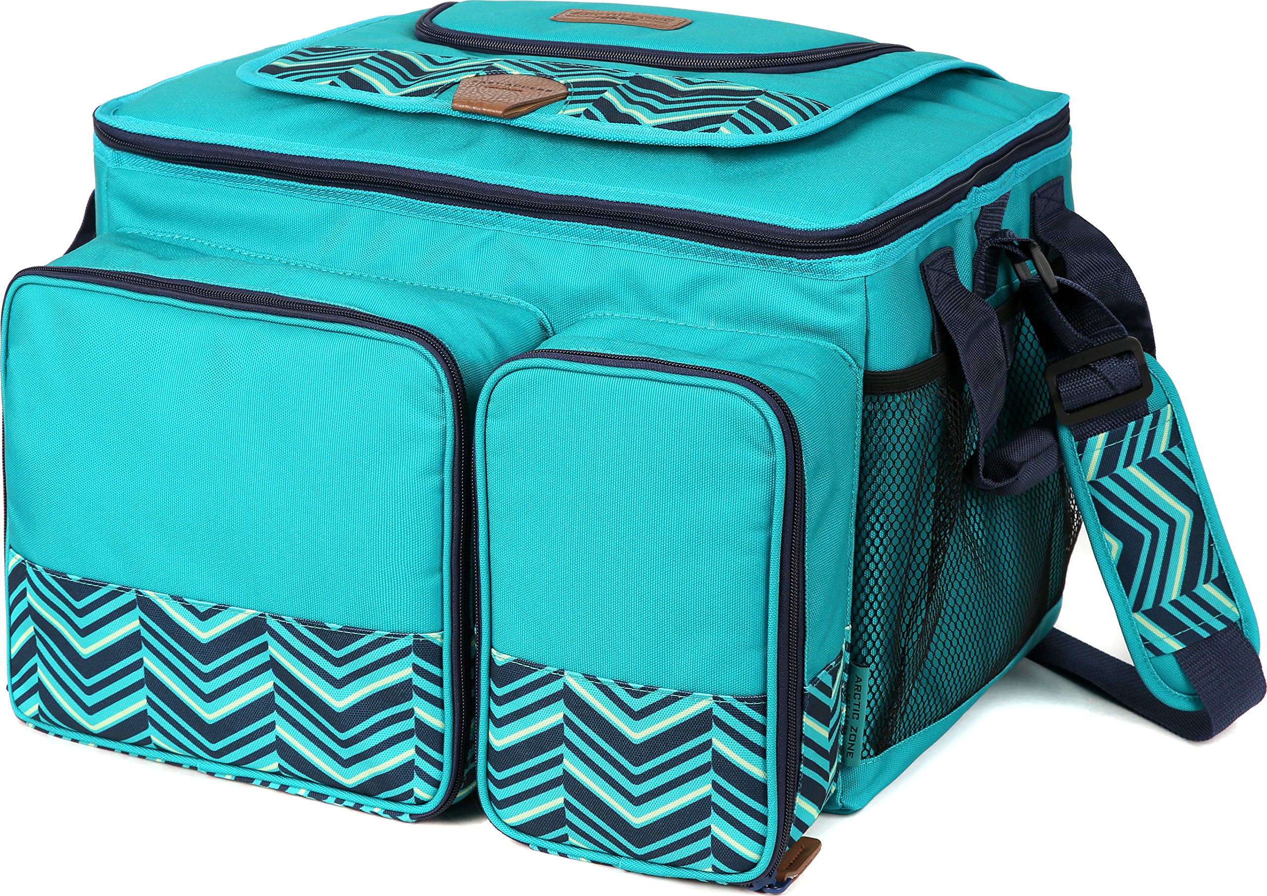 Arctic Zone Hot/Cold Insulated Collapsible Picnic Cooler and Picnic Satchel