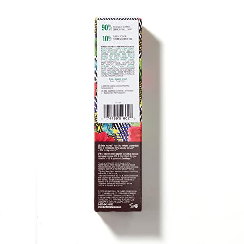Better Natured Permanent 3V Dark Plum Hair Color Dye - Naturally-derived, Vegan & 100% Gray Coverage that Lasts up to 8 Weeks