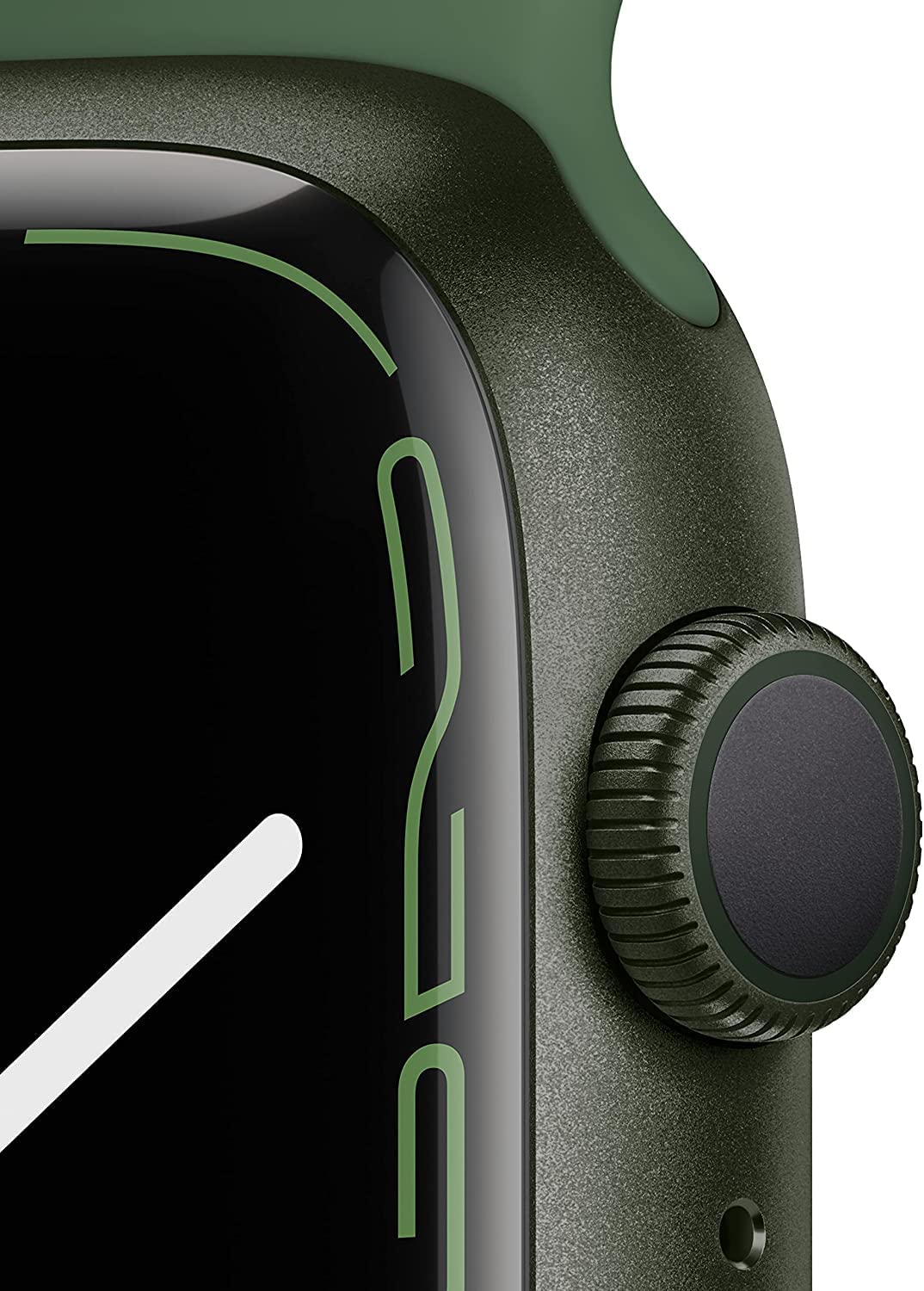 Apple Watch Series 7 (GPS, 45MM) - Green Aluminum Case with Clover Sport Band (Renewed Premium)