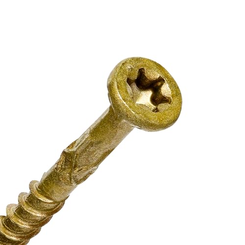 Power Pro Premium Exterior Wood Screws (#10 x 3") - 1lb Box