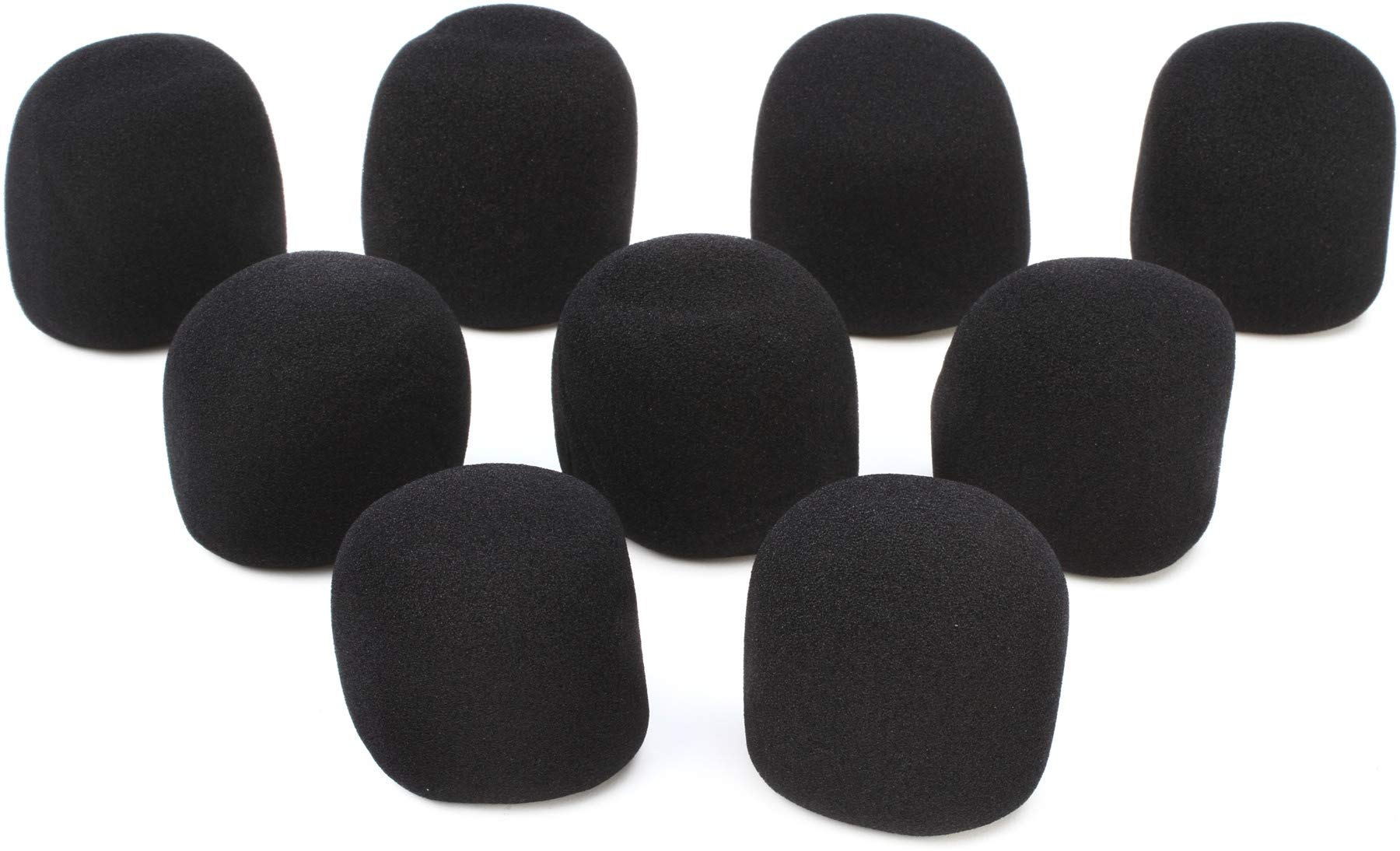 Behringer XM1800S Dynamic Vocal & Instrument Microphone (3-Pack) Bundle with Stands ASWS58B9 Windscreen for Handheld Microphones - Black (9-Pack)