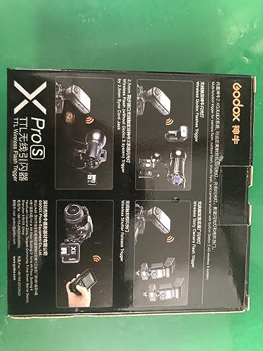 Godox XPro-S TTL Wireless Flash Trigger for Sony Camera, 2.4G Wirless Flash Transmitter HSS 1/8000s, TTL-Convert-Manual Function, 11 Customizable Functions, Big LCD Screen, 16 Groups and 32 Channels