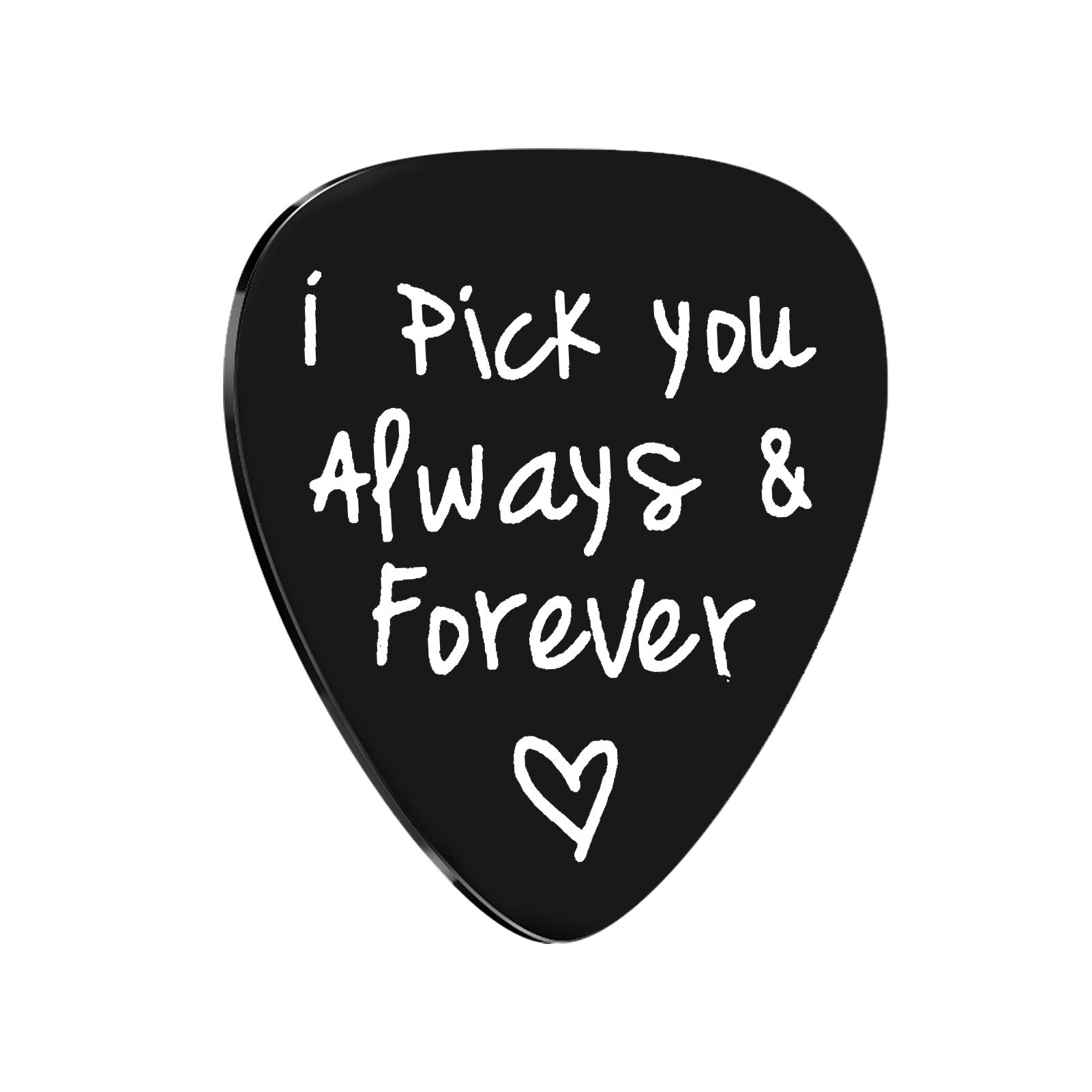 Anniversary Guitar Pick Gifts for Boyfriend Husband I Pick You Guitar Pick for Him Fiance Fathers Day Gift Christmas Birthday Gifts Valentines Day Gifts for Men