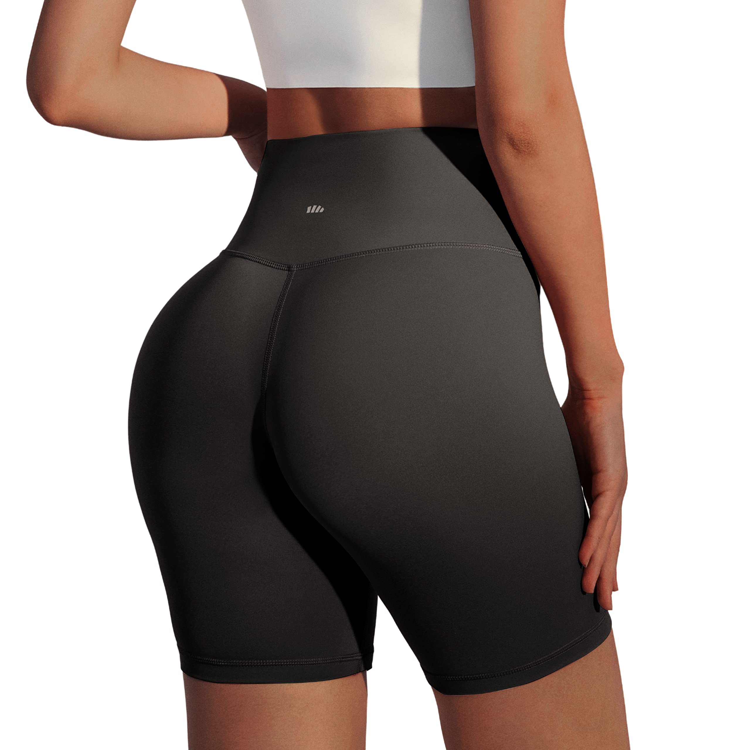 BENEUNDER Women's Active Compression Pants for Daily Wear High Waisted Tummy Control Leggings (Black Shorts,M)
