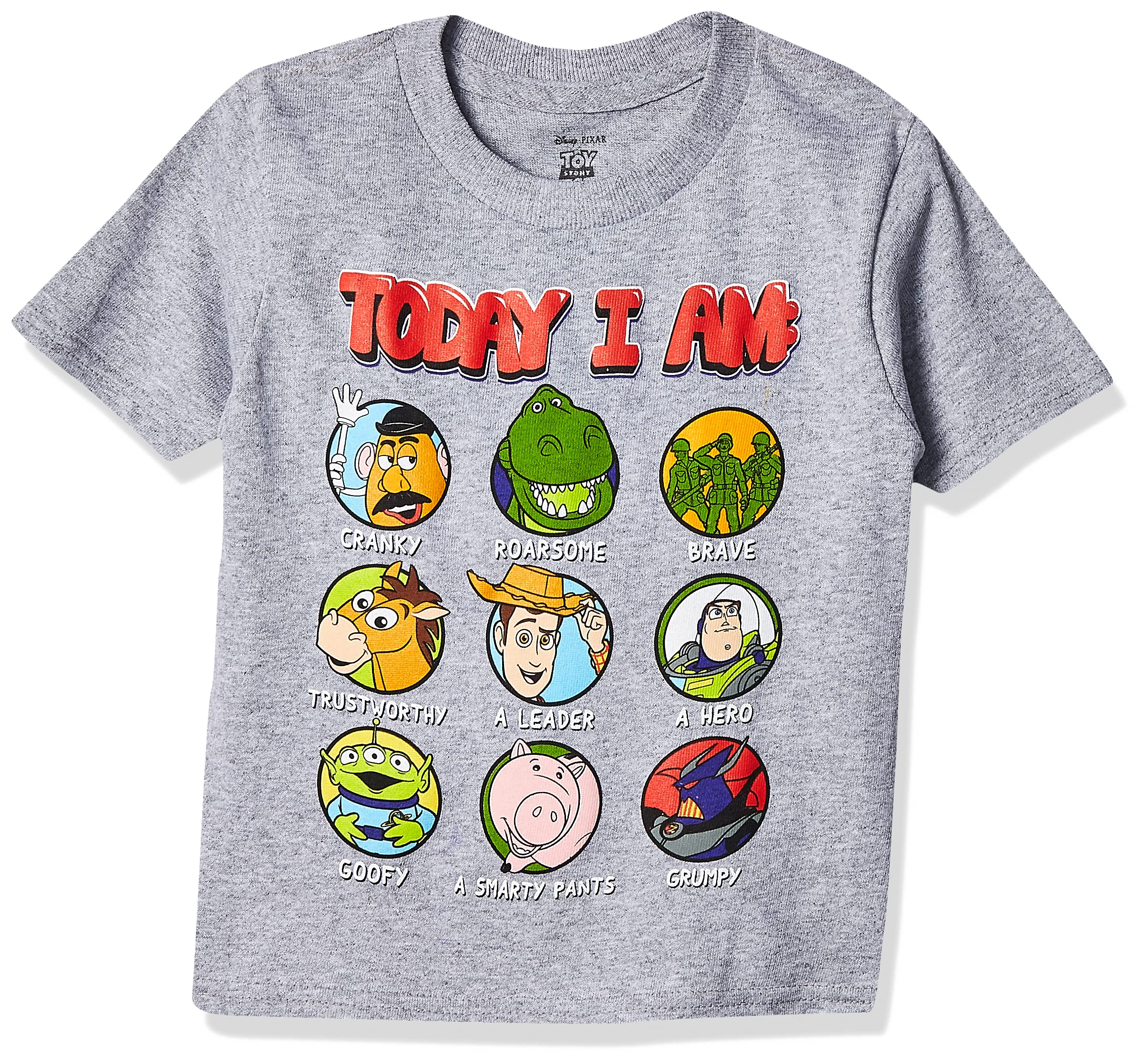 Disney baby boys Toy Story Short Sleeve T-shirt T Shirt, Heather Grey, 2T US