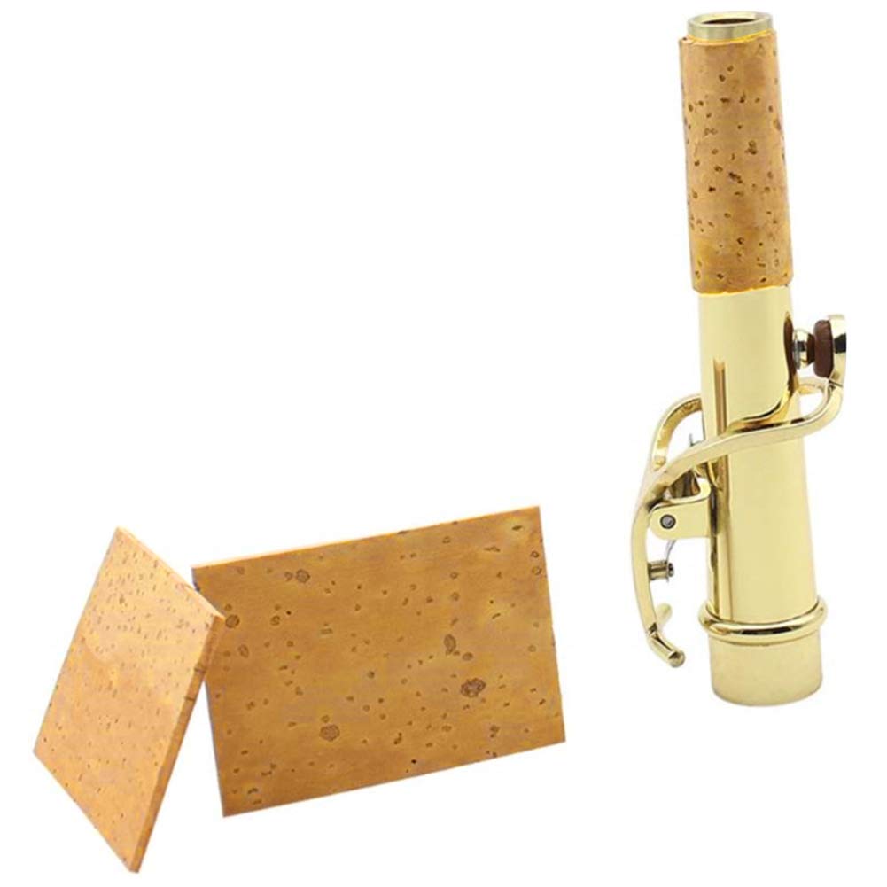 Alto Sax Neck Cork,10 Pcs Universal Sax Saxophone Neck Joint Cork Sheet for Alto/Soprano/Tenor Saxophone Neck Cork Saxophone Cork