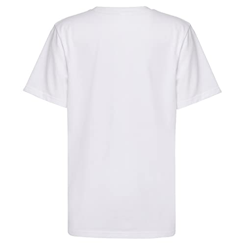 adidas Boys' Big Short Sleeve Game On Novelty T-Shirt, White, Small (8)